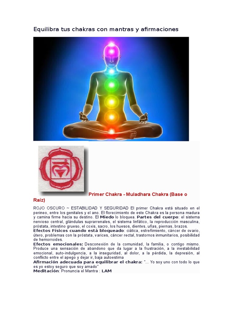 Mantras y Chakras | PDF | Chakra | Pelvis