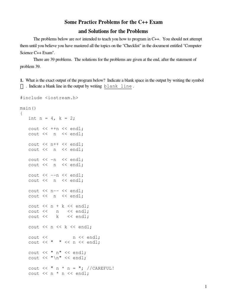 Practice Problems | PDF | Parameter (Computer Programming) | Subroutine