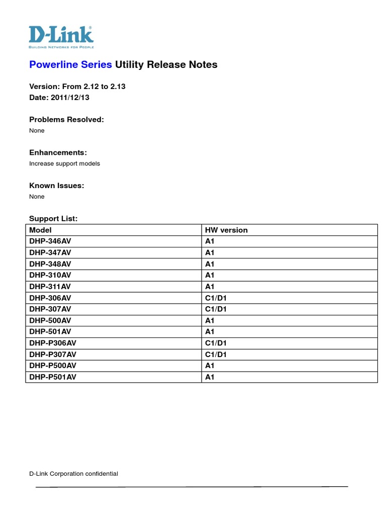 Powerline Utility v2.13 - Release Notes | PDF | Computers