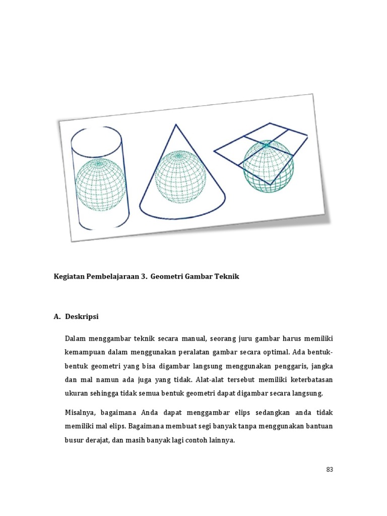 Geometri Gambar Teknik | PDF | Metode & Bahan Ajar