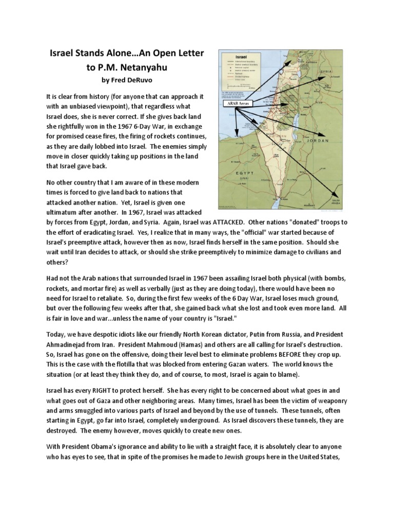 Israel Stands Alone | PDF | Benjamin Netanyahu | Israel