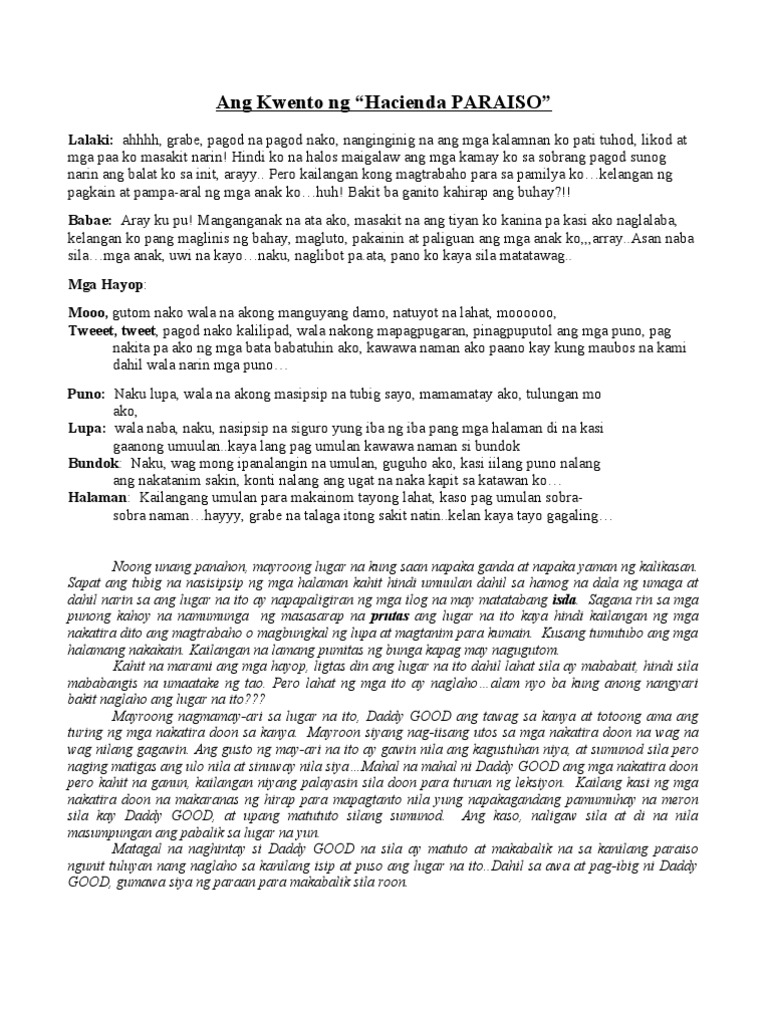 Ang Kwento NG Paraiso | PDF