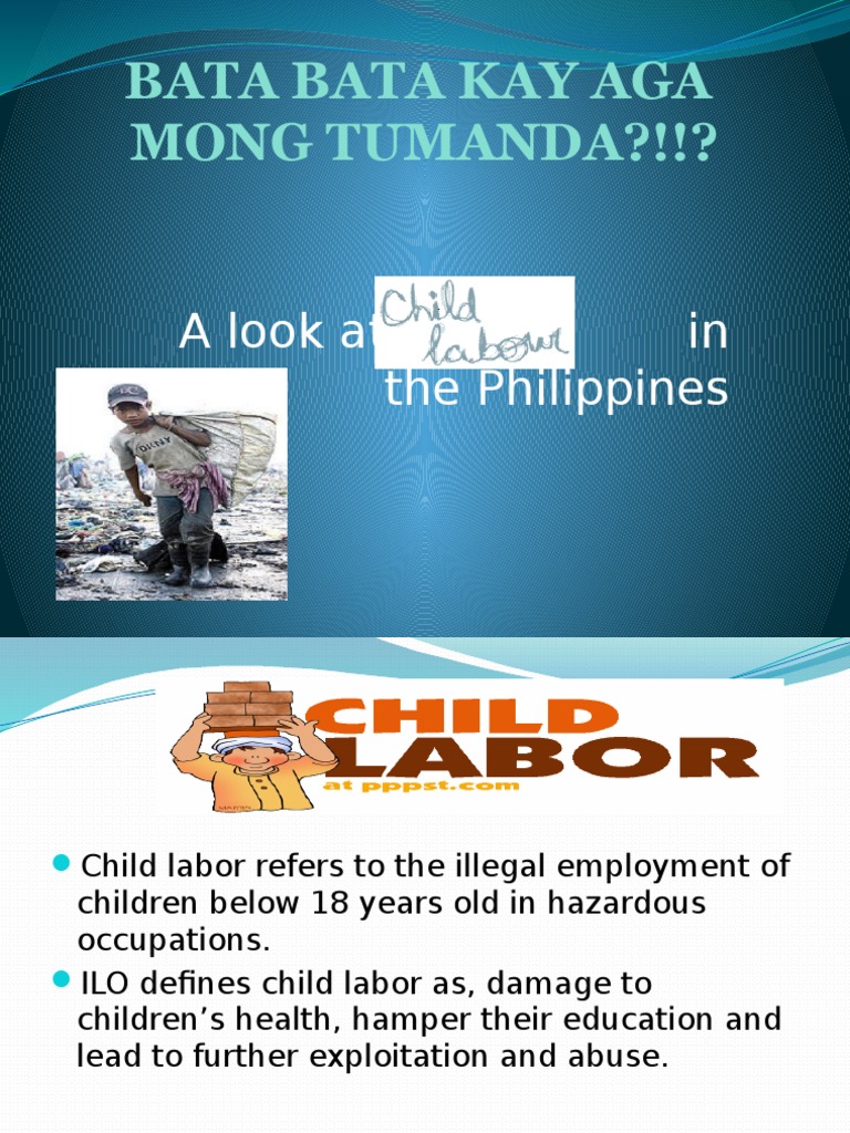 Child Labor in The Philippines | PDF | Child Labour | International ...