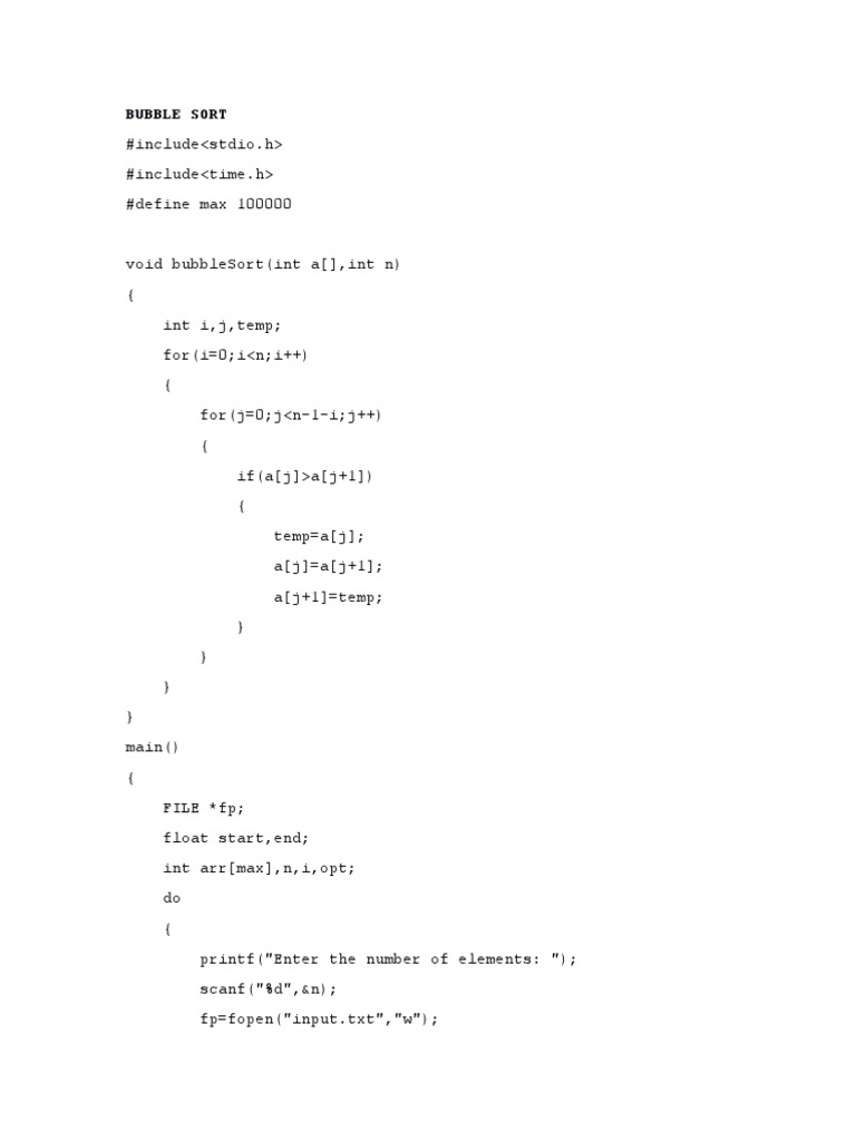 Bubble Sort | PDF | Discrete Mathematics | Areas Of Computer Science