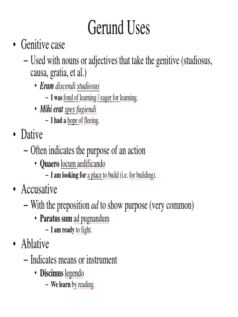Gerund Uses: - Genitive Case | PDF | Religion & Spirituality