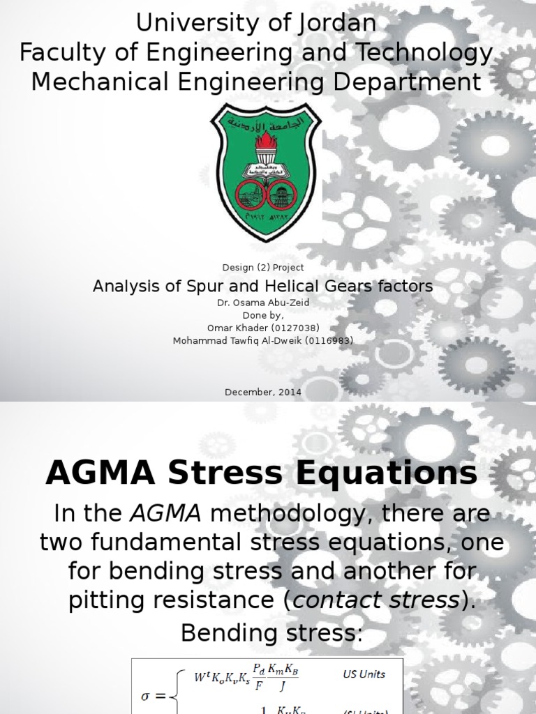 Gear Design Analysis Guide | PDF | Gear | Strength Of Materials