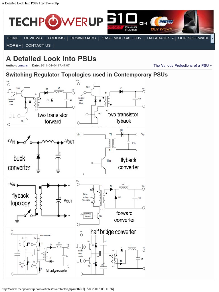 A Detailed Look Into Psus: Switching Regulator Topologies Used in ...