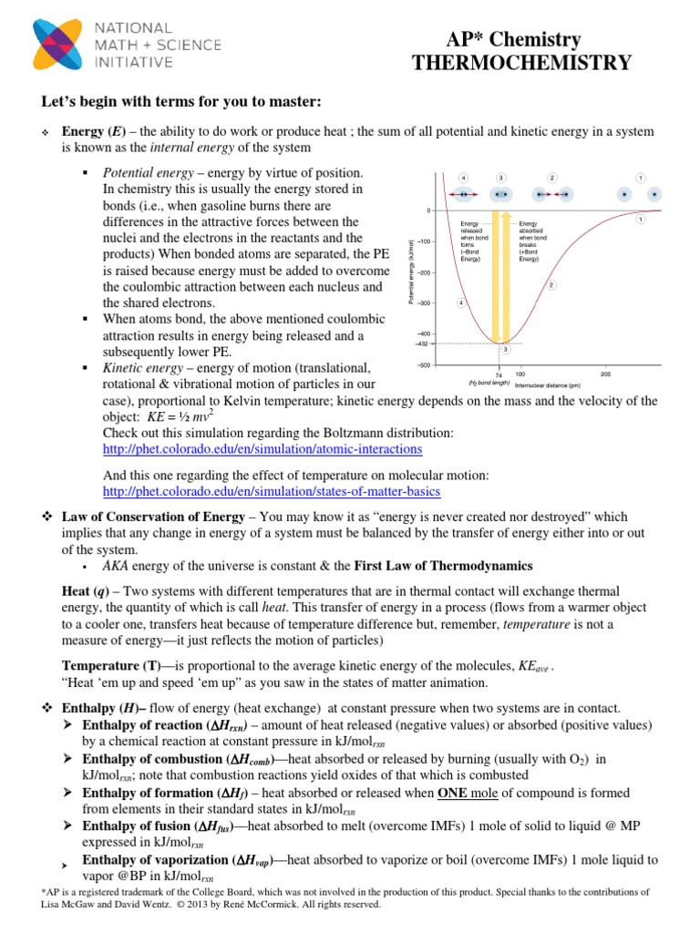 06 Thermochemistry With Answers Review | PDF | Enthalpy | Chemical Polarity
