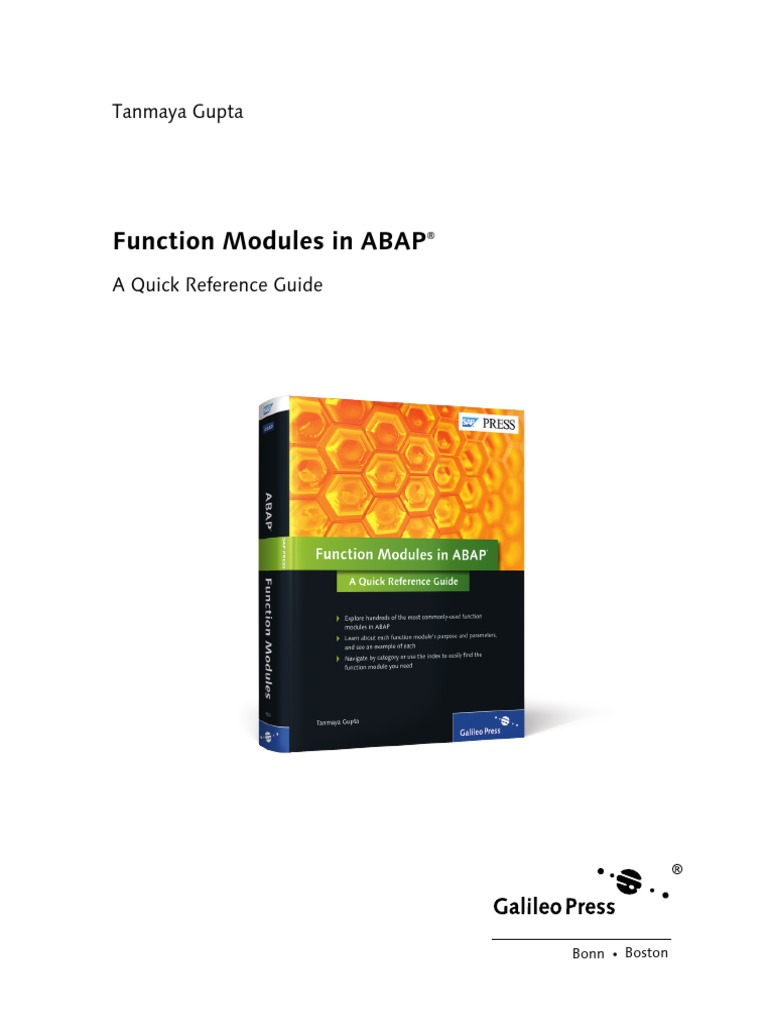 Function Modules in ABAP PDF | PDF | Software | Digital Technology