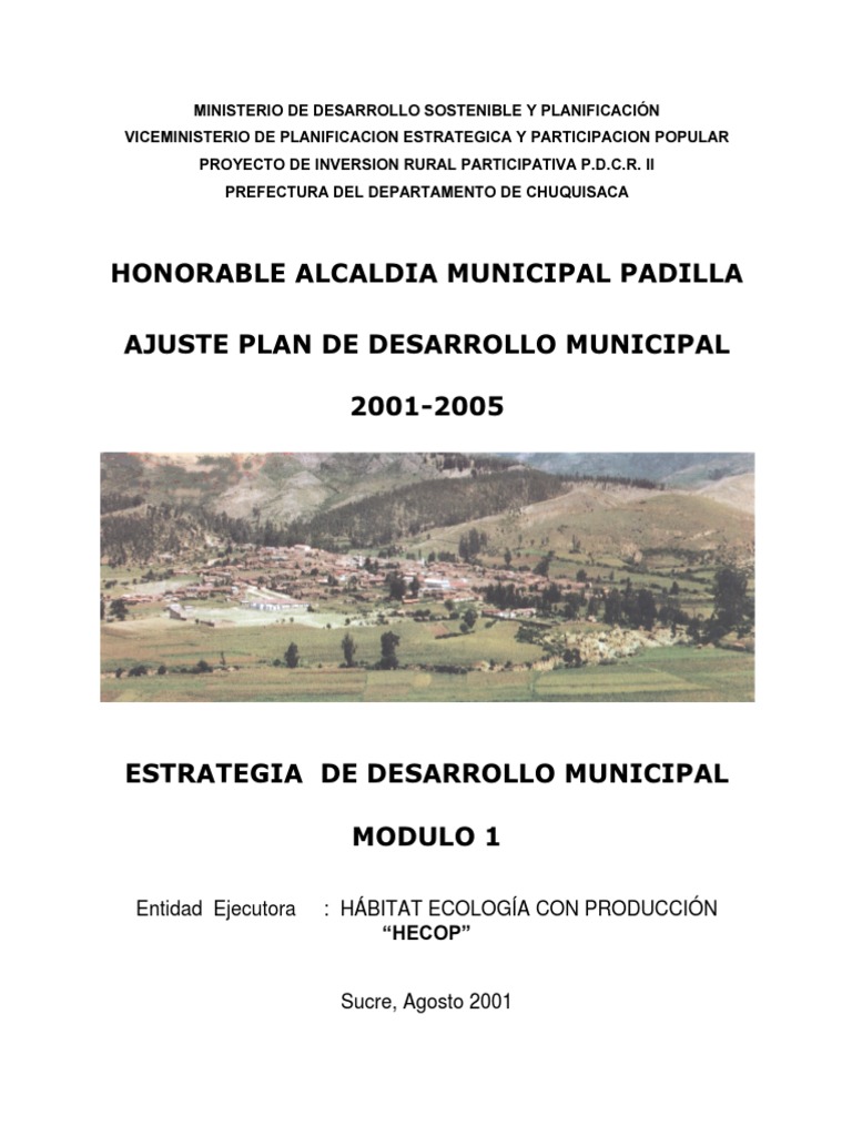 PDM Padilla | PDF | Población | Sustentabilidad