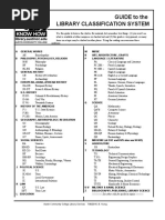 Dewey Decimal System Chart | PDF | Science | Science (General)