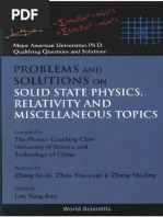 Solid State Physics - Problems and Solutions | PDF