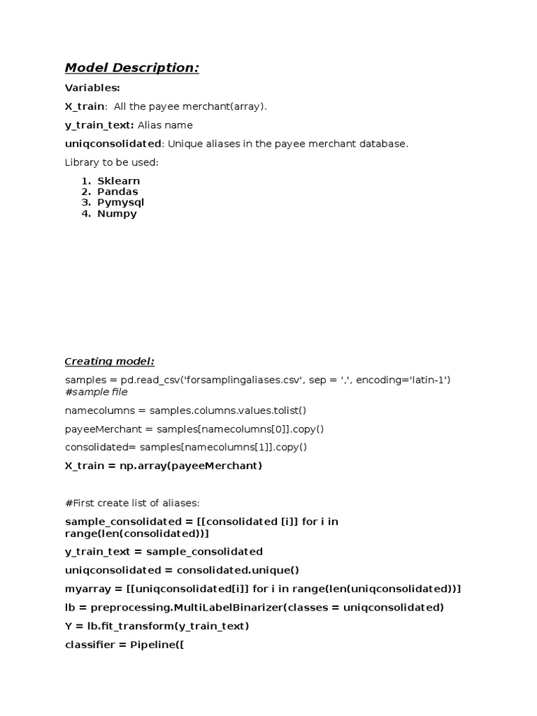 ML Model | PDF | Computers