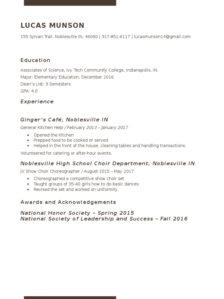 Rough Resume | PDF | Wellness | Lifestyle