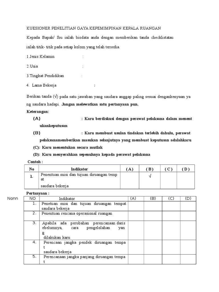 KUESIONER GAYA KEPEMIMPINAN.docx KUESIONER GAYA KEPEMIMPINAN.docx
