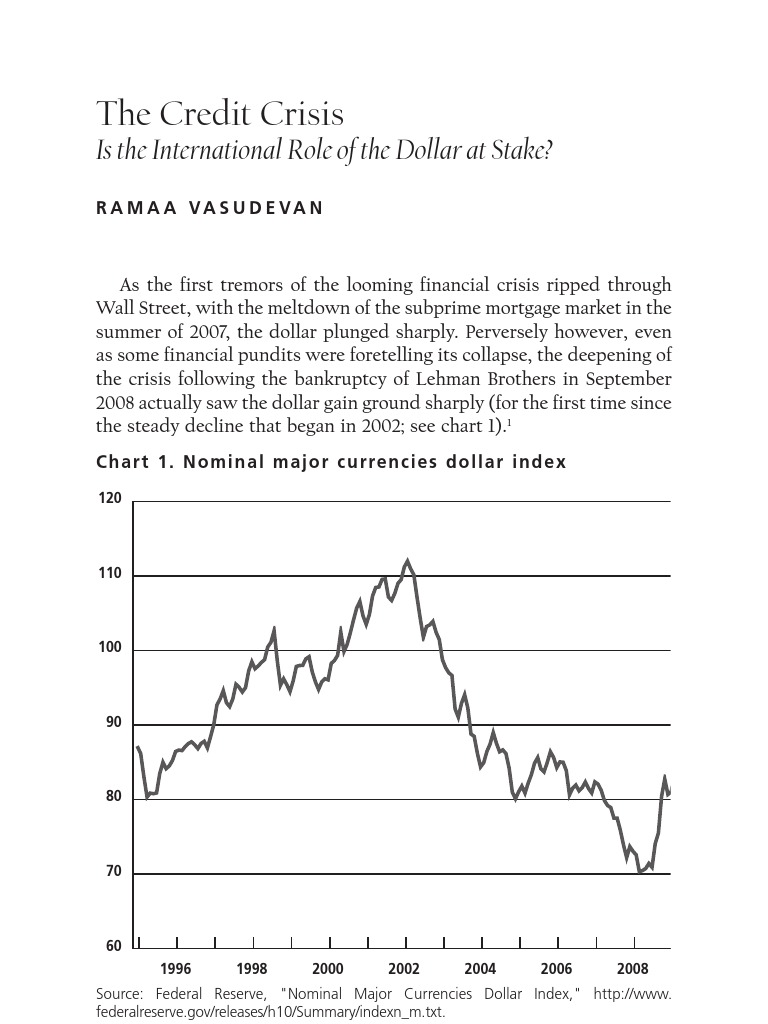 The Credit Crisis | PDF | Quantitative Easing | Federal Reserve System