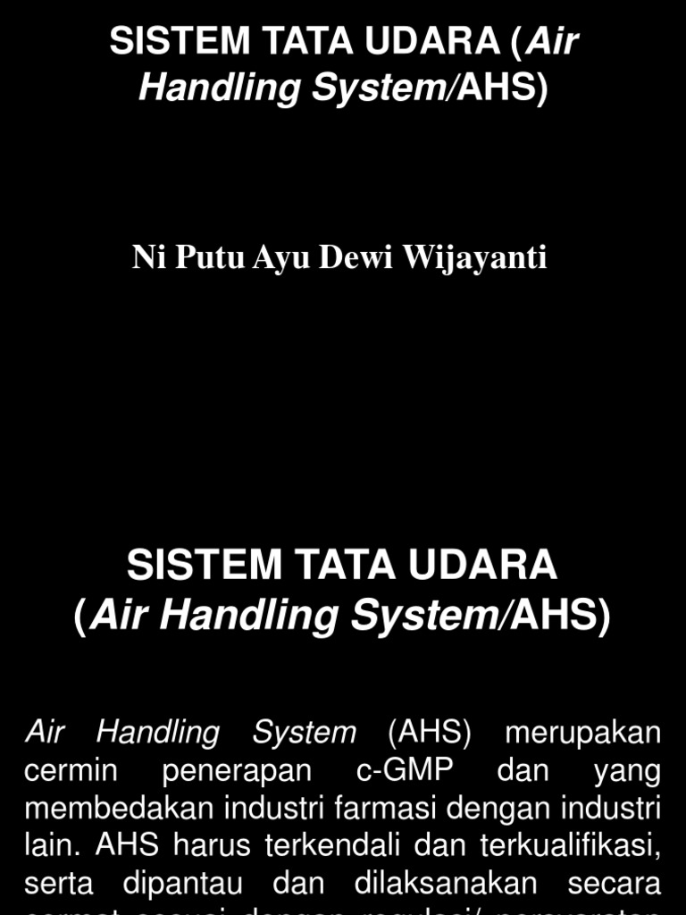 AHS (Air Handling System) | PDF