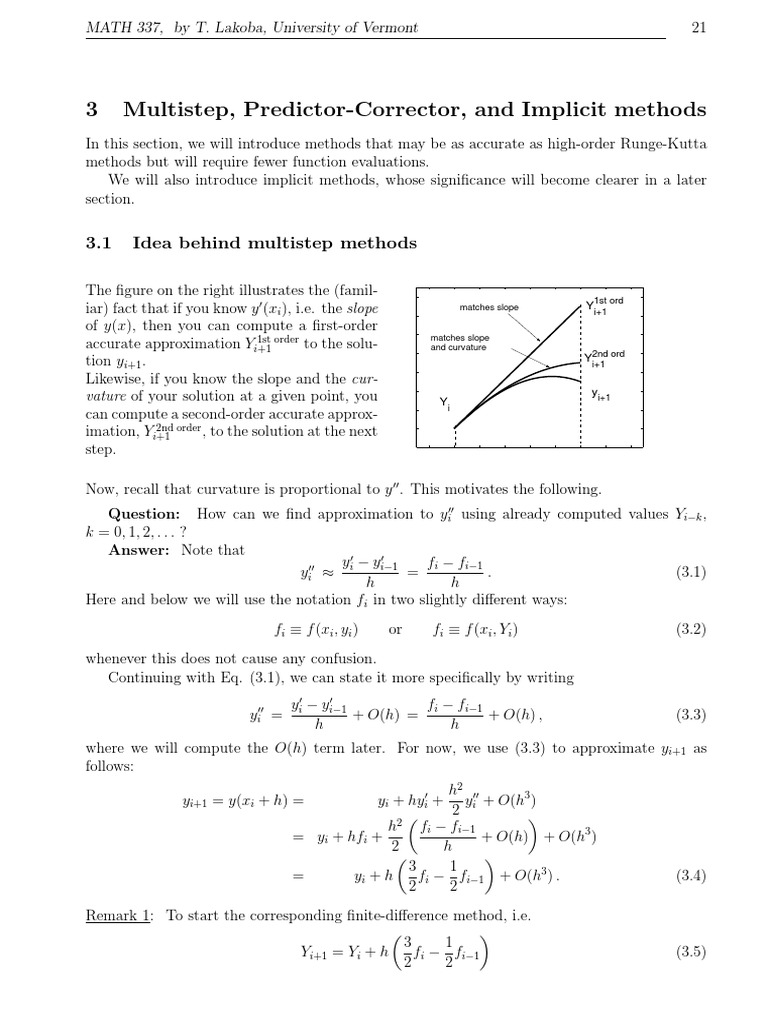 Notes 3 Moulen-Method and RK4 | PDF | Algorithms | Calculus