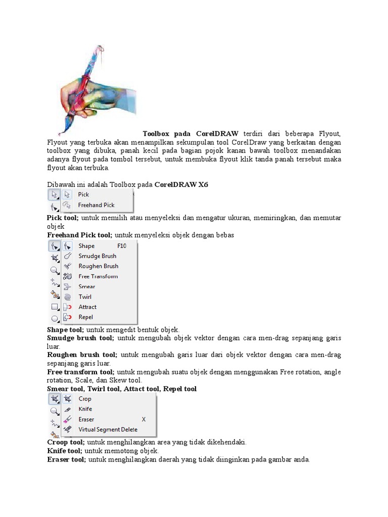 Toolbox Lengkap CorelDRAW X6 | PDF | Griya & Taman