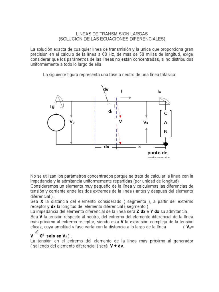 Lineas de Transmision Largas | PDF