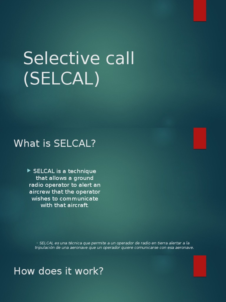 Selective Call SELCAL | PDF | Electrónica | Informática y tecnología de ...