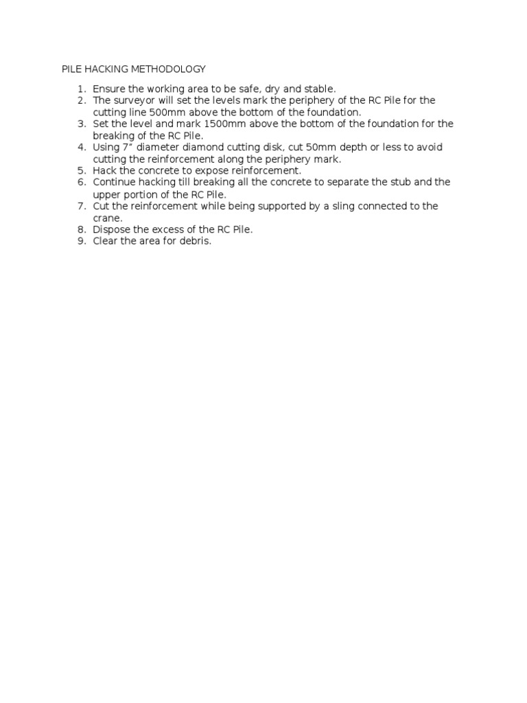Pile Hacking Methodology | Download Free PDF | Deep Foundation ...