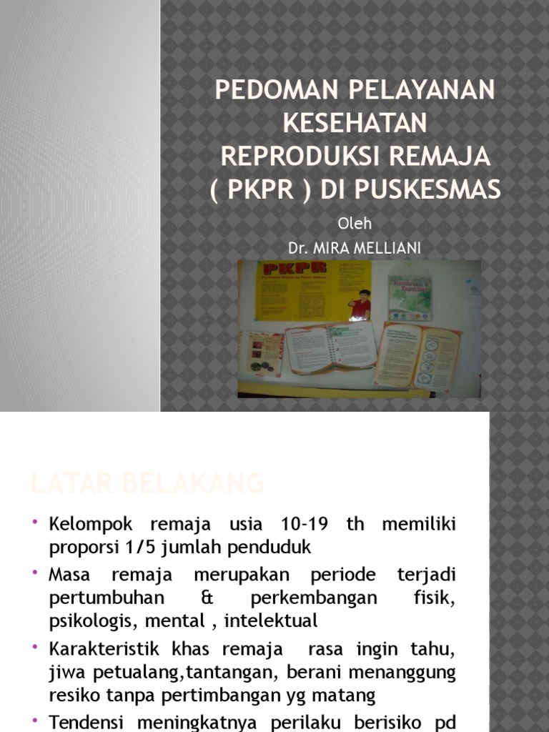 Pedoman Pelayanan Kesehatan Peduli Remaja (PKPR) Di Puskesmas | PDF ...