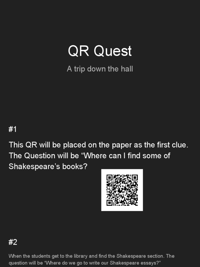 QR Quest | PDF