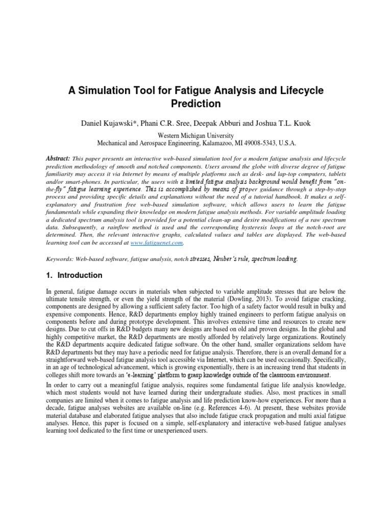 Simulation Fatigue Lifecycle Prediction 15 | PDF | Fatigue (Material ...