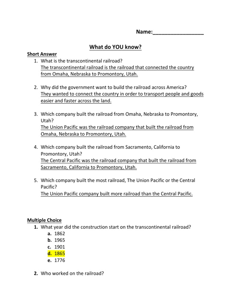 33post Assessment Key Final | PDF