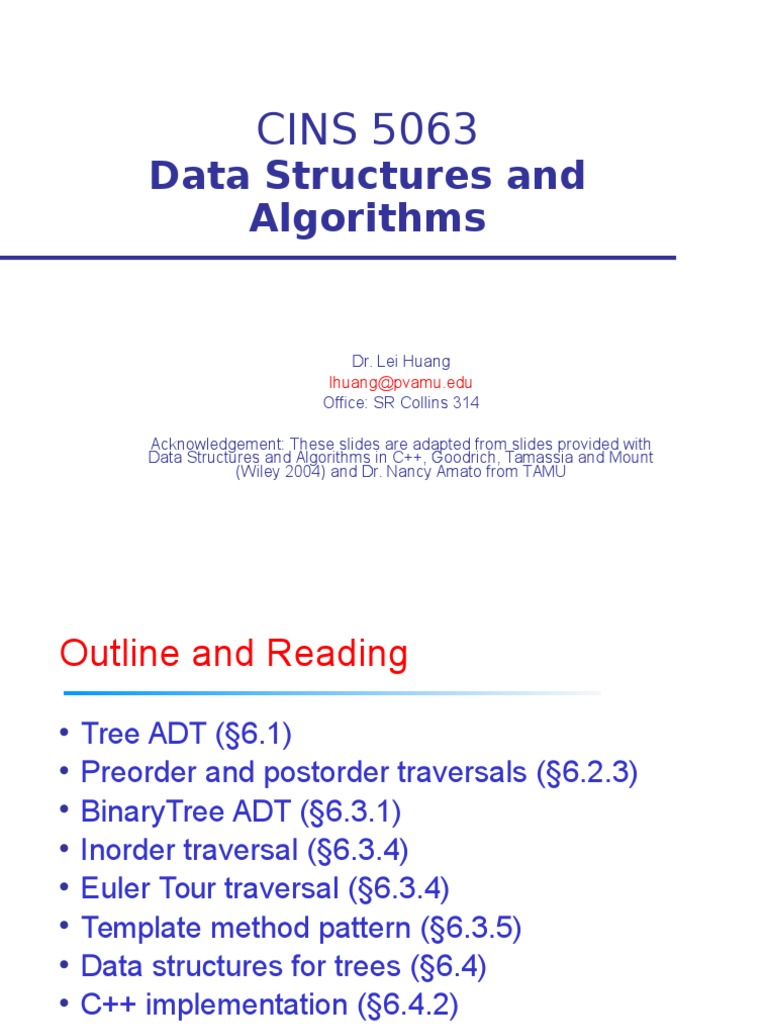 Lecture 06 Ch6trees Pdf Computer Programming Computing 1306