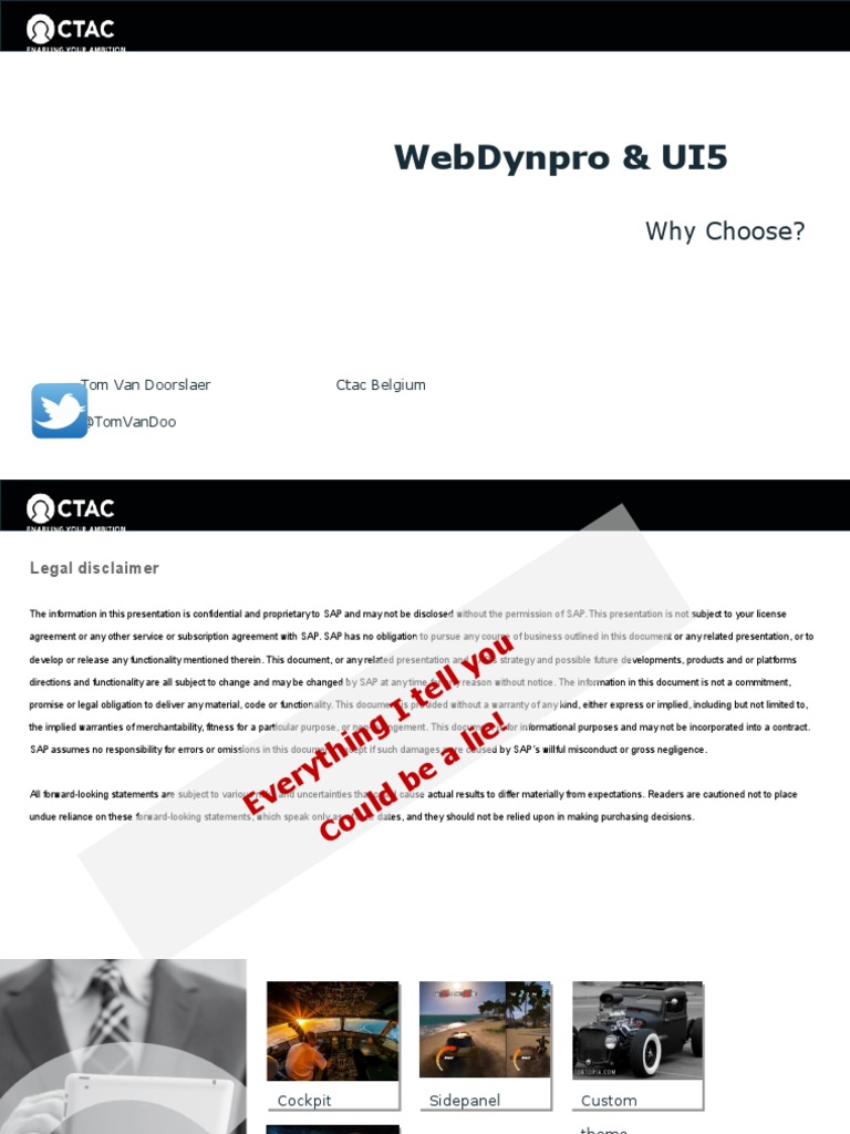 Webdynpro & Ui5: Why Choose? | PDF | Software Engineering | Software
