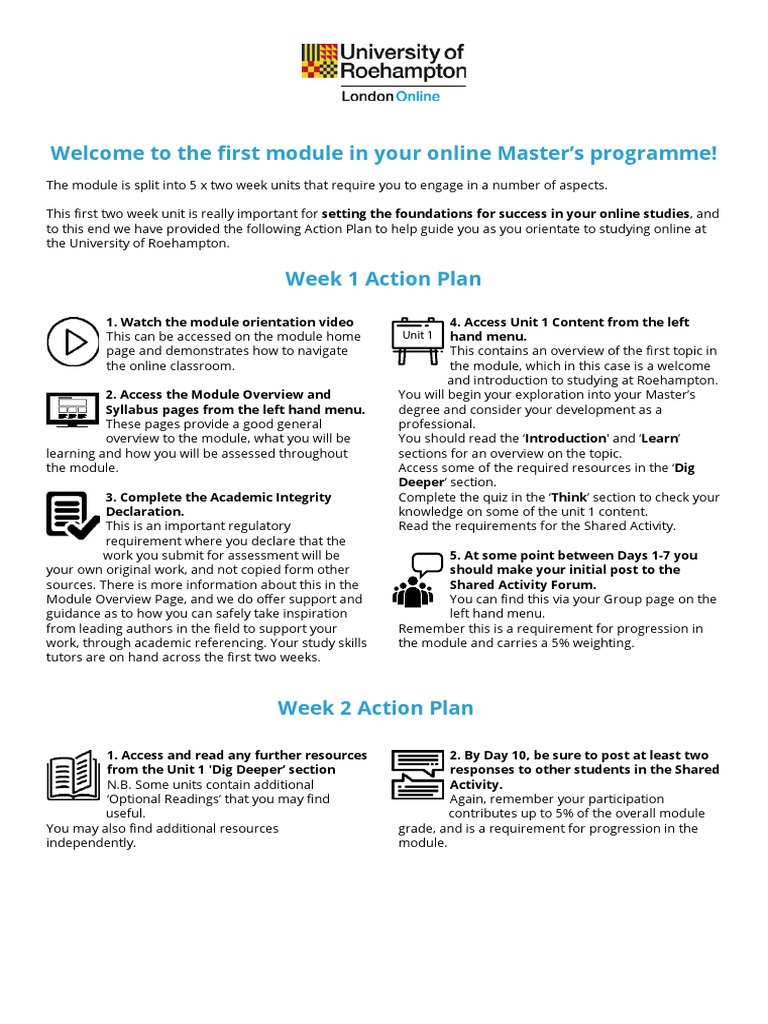 Orientation to Online Learning: A Two-Week Action Plan for Success in ...
