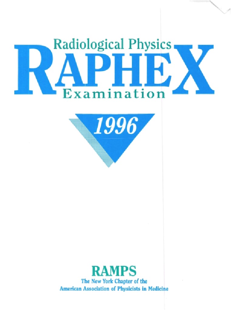 Raphex 1996 Questions | PDF