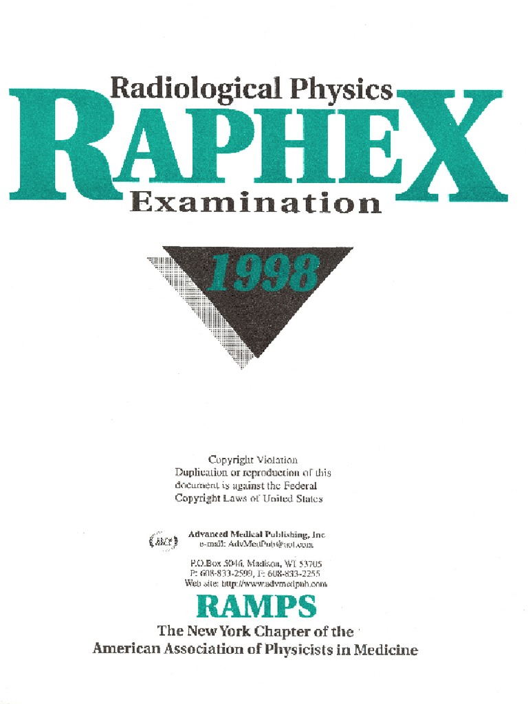 Raphex 1998 Questions | PDF