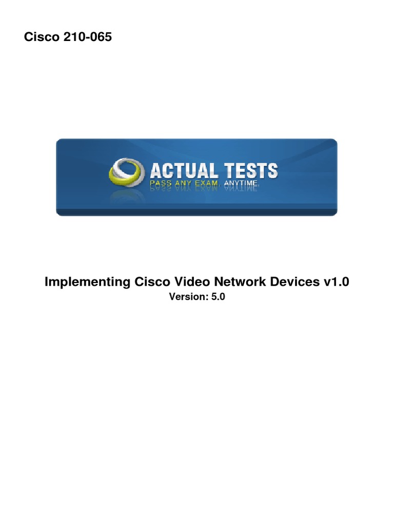 Ccna Collab Civnd 210-065 | PDF | Videoconferencing | Closed Circuit Television