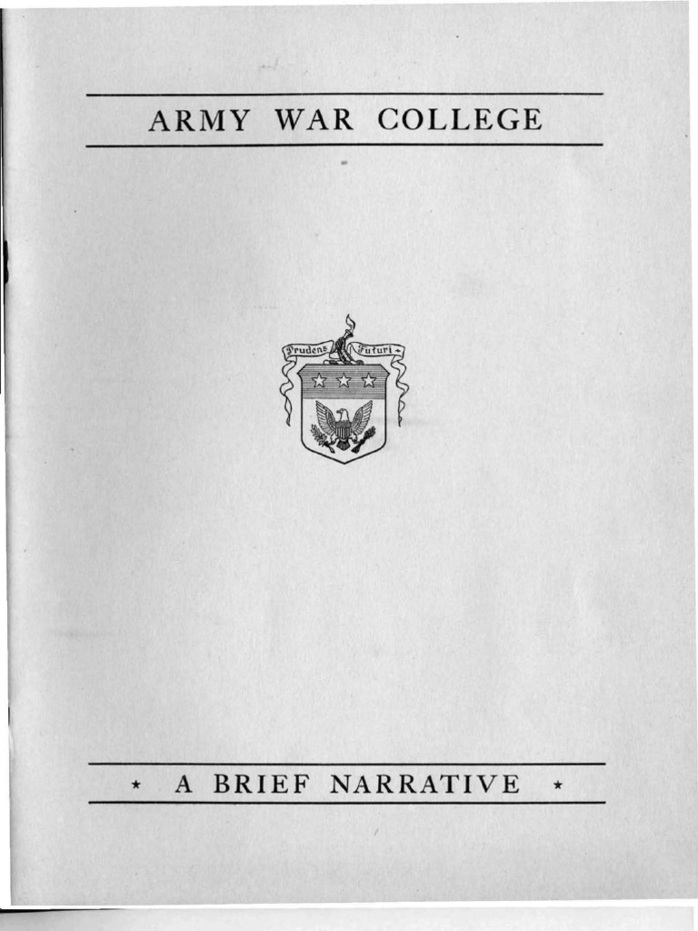 Army War College History (1951) | PDF | United States Army War College ...