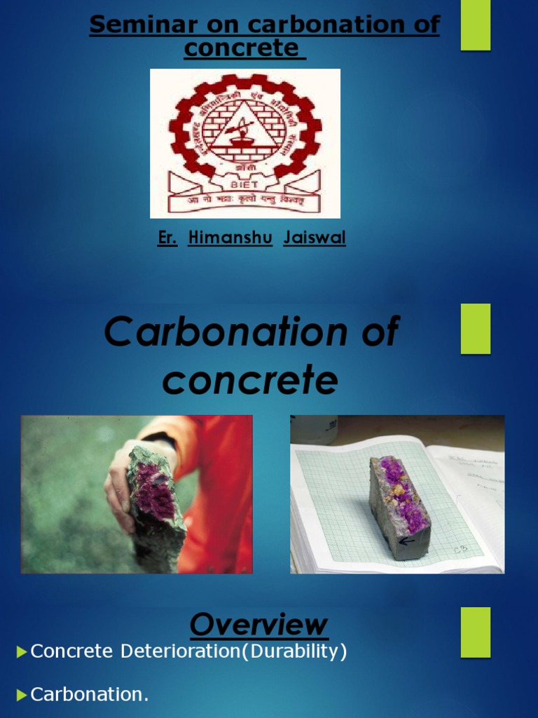 Carbonation of Concrete | Concrete | Carbon Dioxide