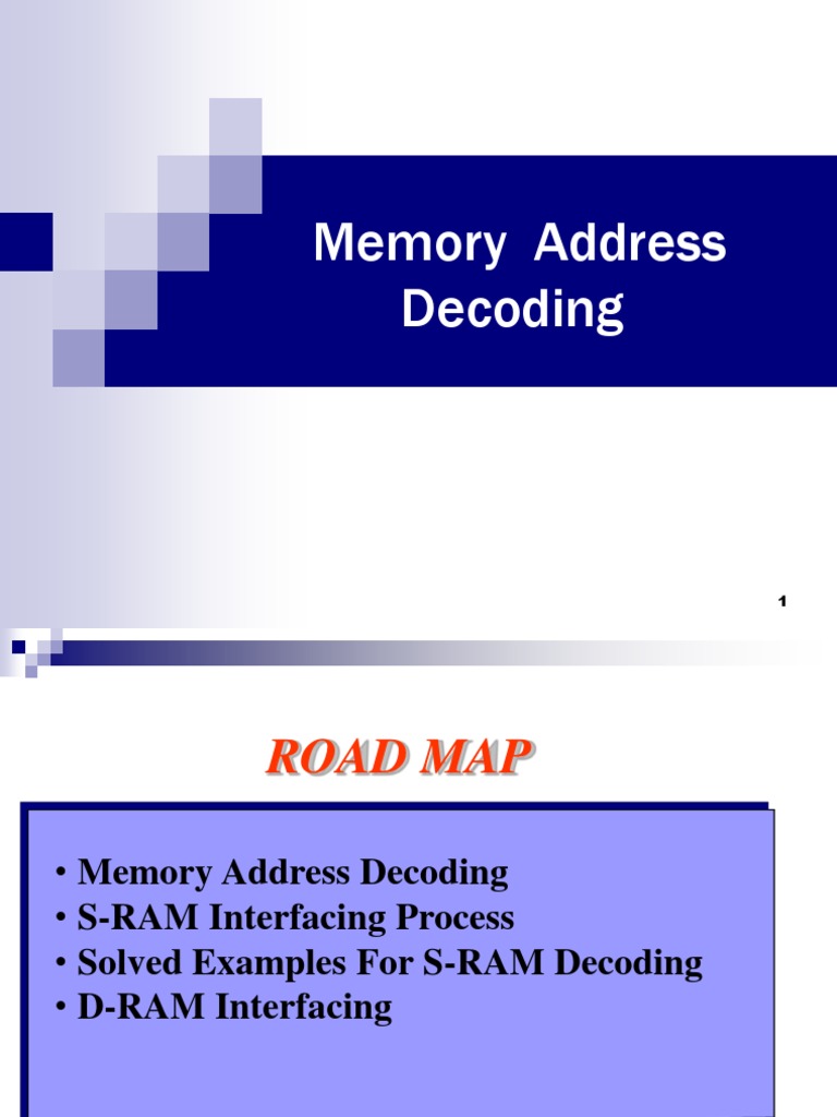 Memory Address Decoding | PDF | Dynamic Random Access Memory | Random Access Memory