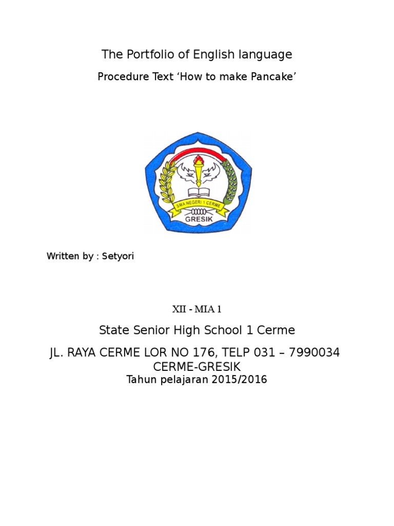 Pancake Recipe Procedure Text | PDF