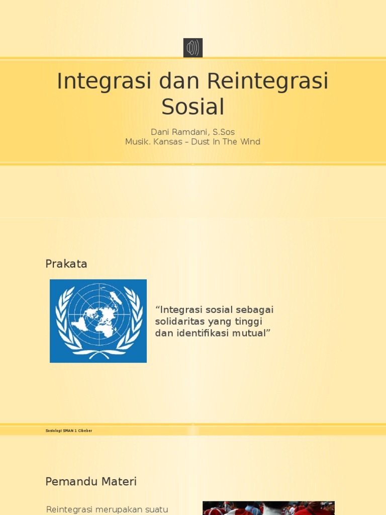 Integrasi Dan Reintegrasi Sosial | PDF