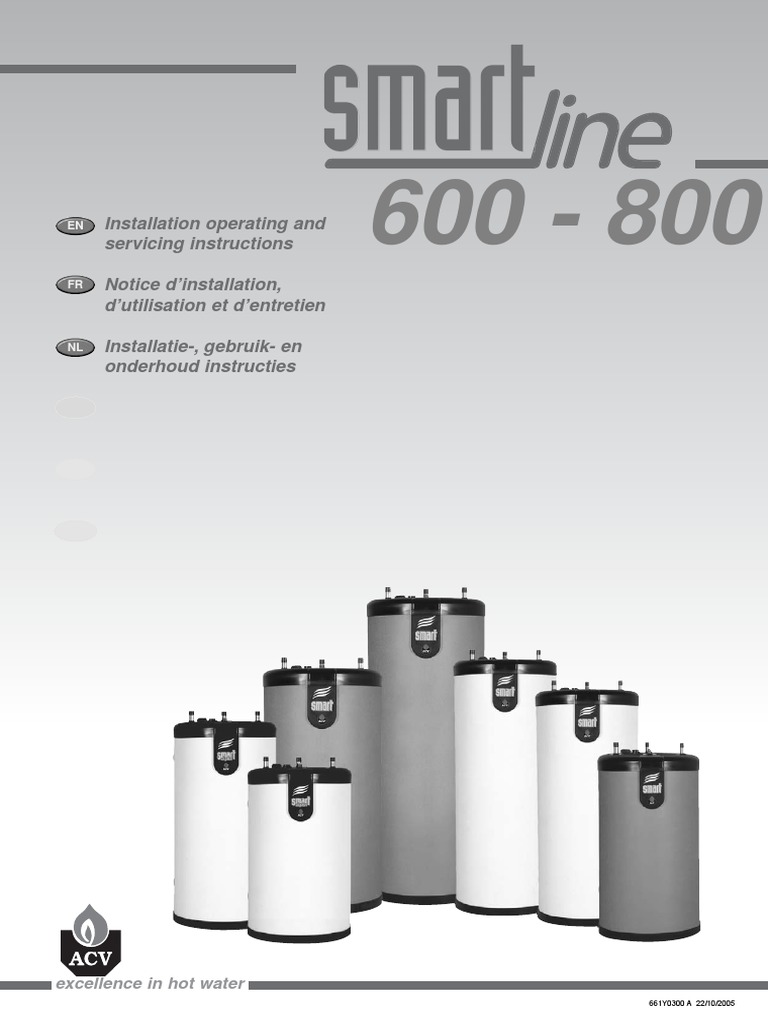 20 ACV Smart 600-800 Carte Tehnica CI 06.01.25 ML | PDF | Water Heating ...