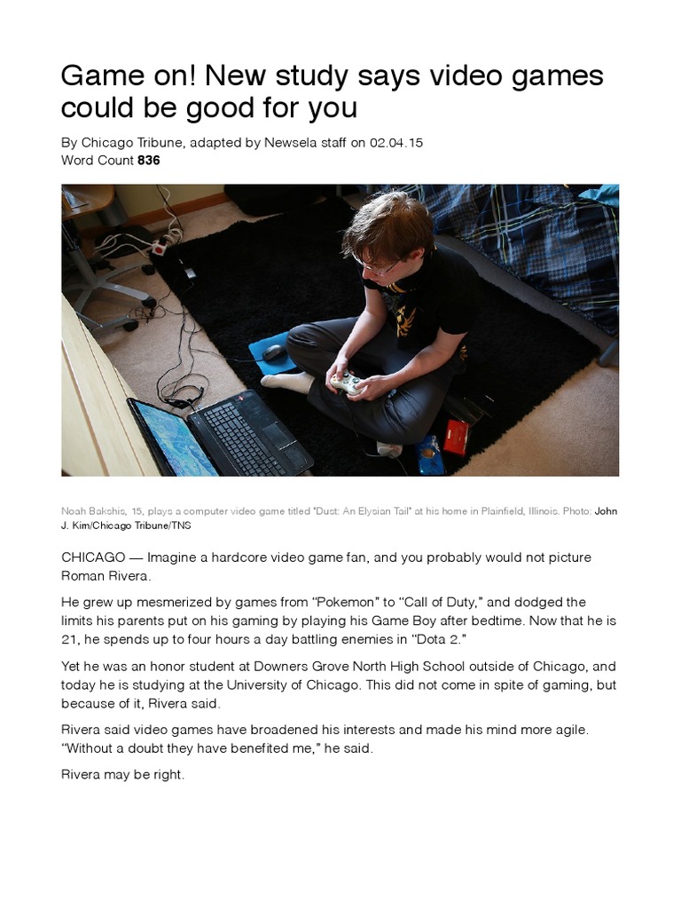 Video Games Student | PDF | Video Games | Social Skills