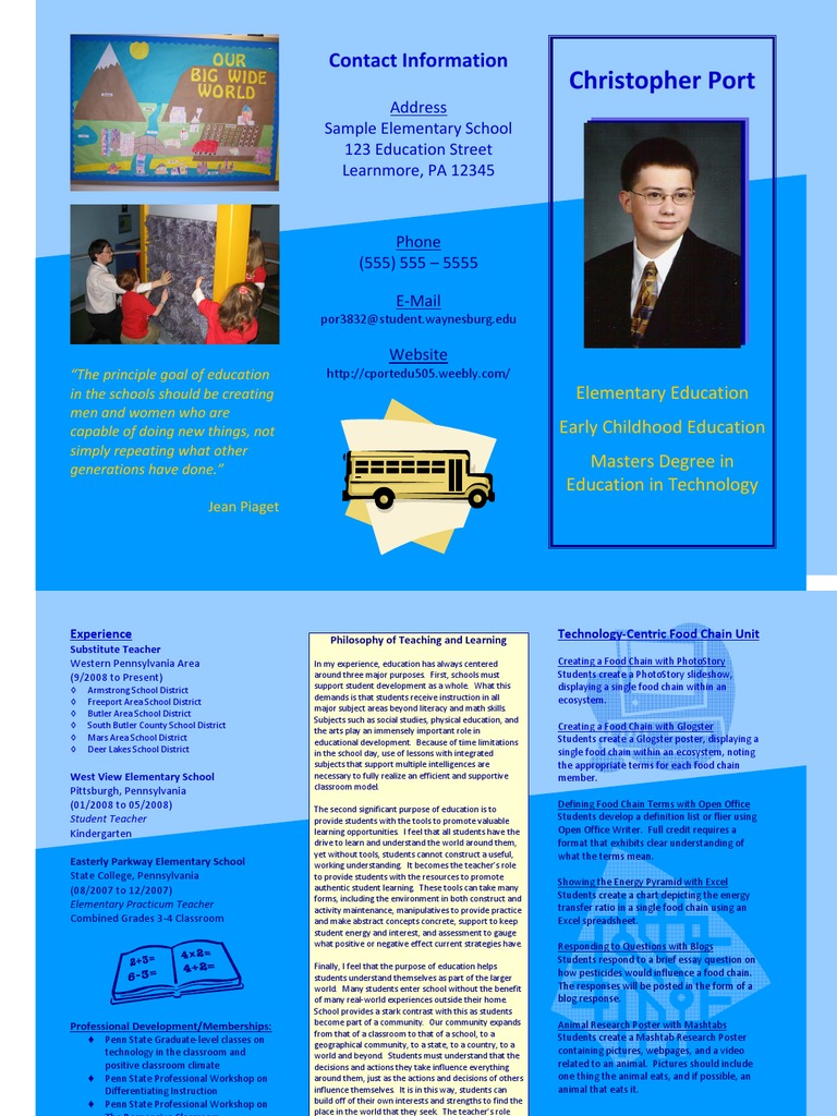 CPort Brochure | PDF | Teachers | Classroom