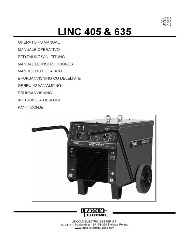 Linc 405 & 635 PDF | PDF