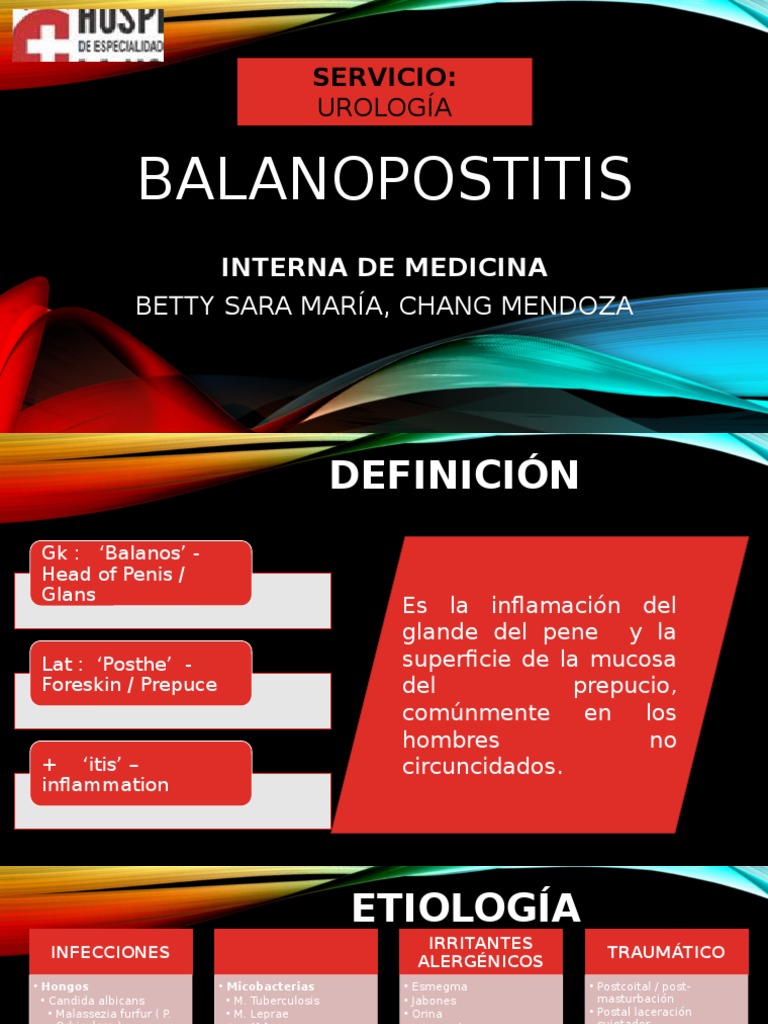BALANOPOSTITIS | PDF | Inmunología | Especialidades Medicas