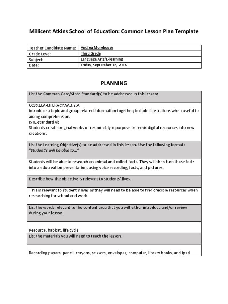 E-Learning Lesson 1 1 | PDF | Lesson Plan | Educational Assessment