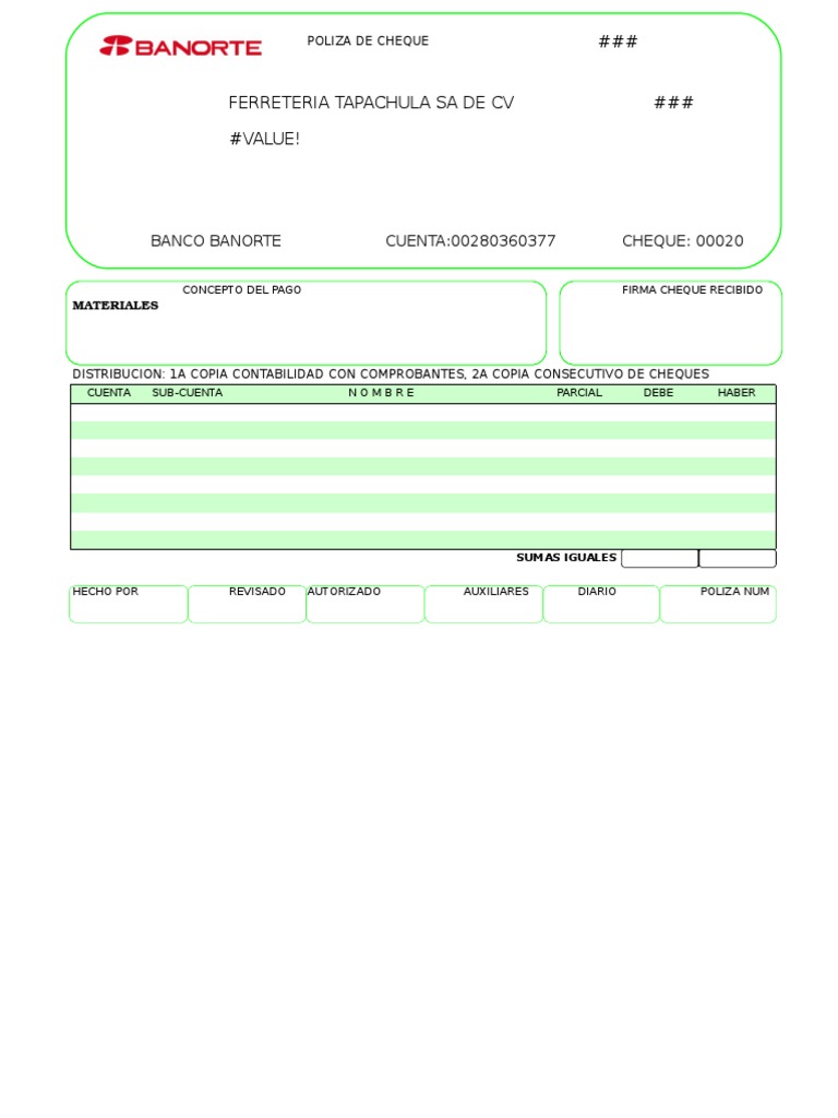 Poliza Cheque | PDF | Empresas de servicios financieros de los Estados ...