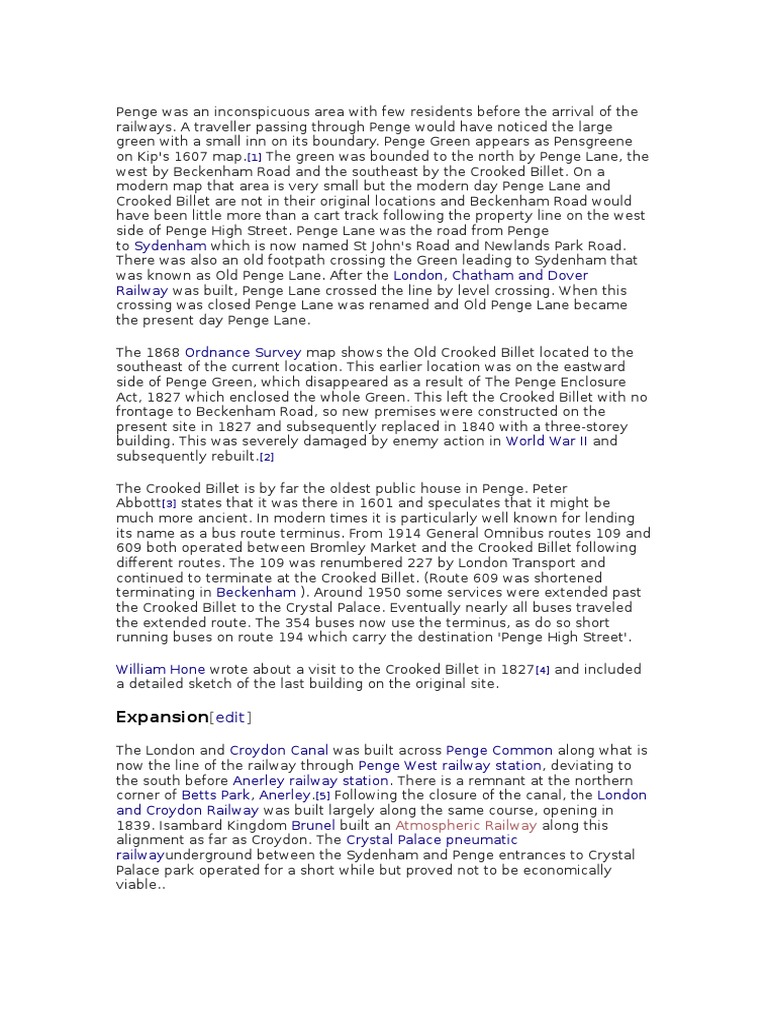 Penge | PDF | Transport | Railway