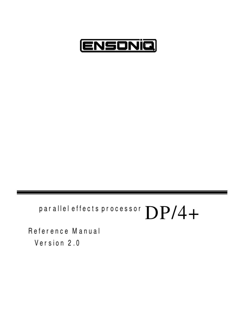 DP4 Manual | PDF | Headphones | Microphone
